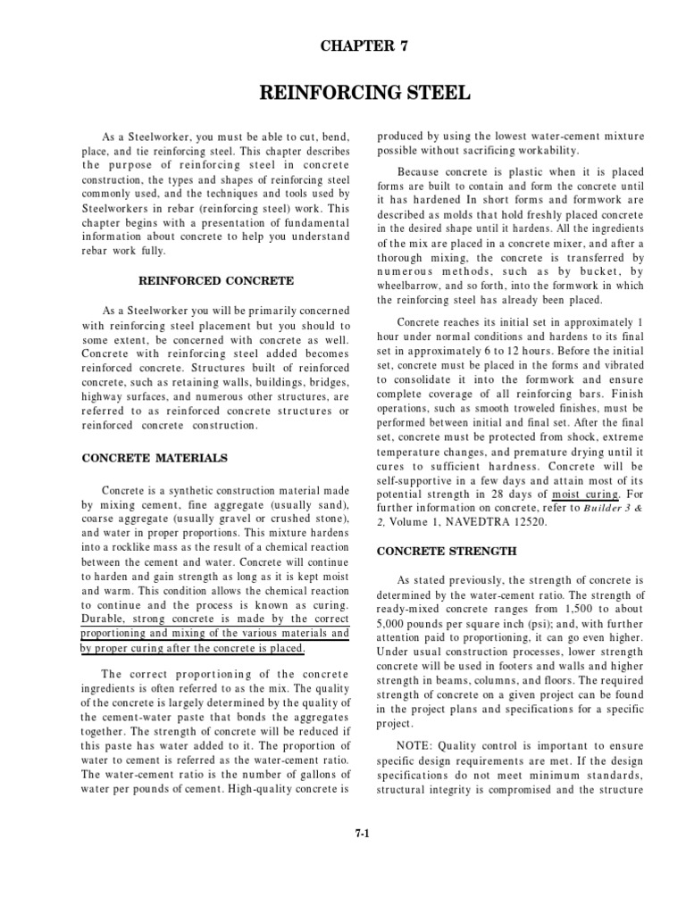 Reinforcing Steel Design Guide | PDF | Reinforced Concrete | Concrete
