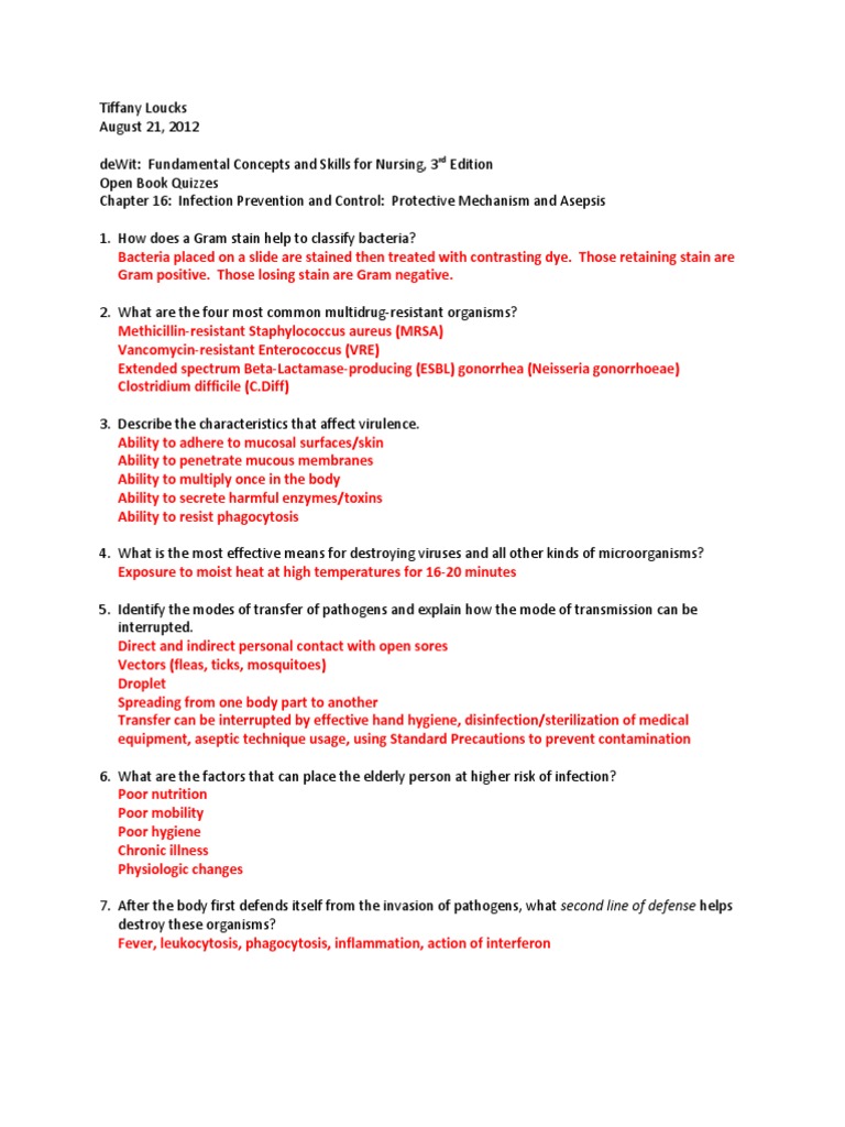 Chapter 16 Open Book Quiz | PDF