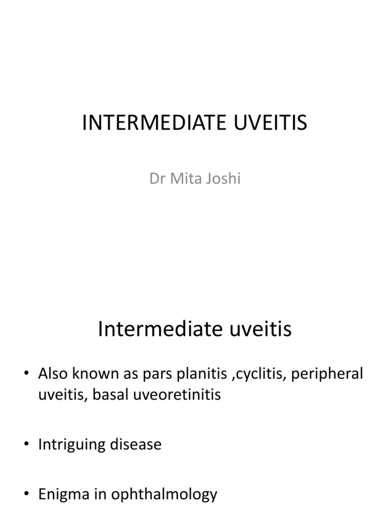 Intermediate Uveitis | PDF | Clinical Medicine | Diseases And Disorders