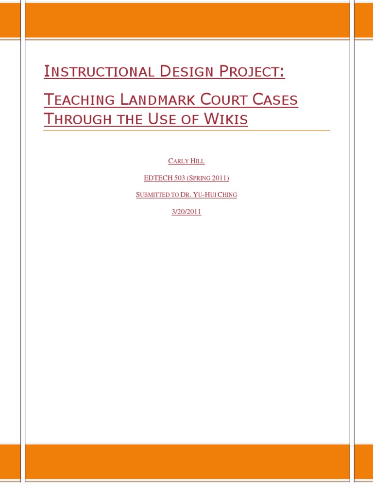 Instructional Design Project | PDF | Instructional Design | Design