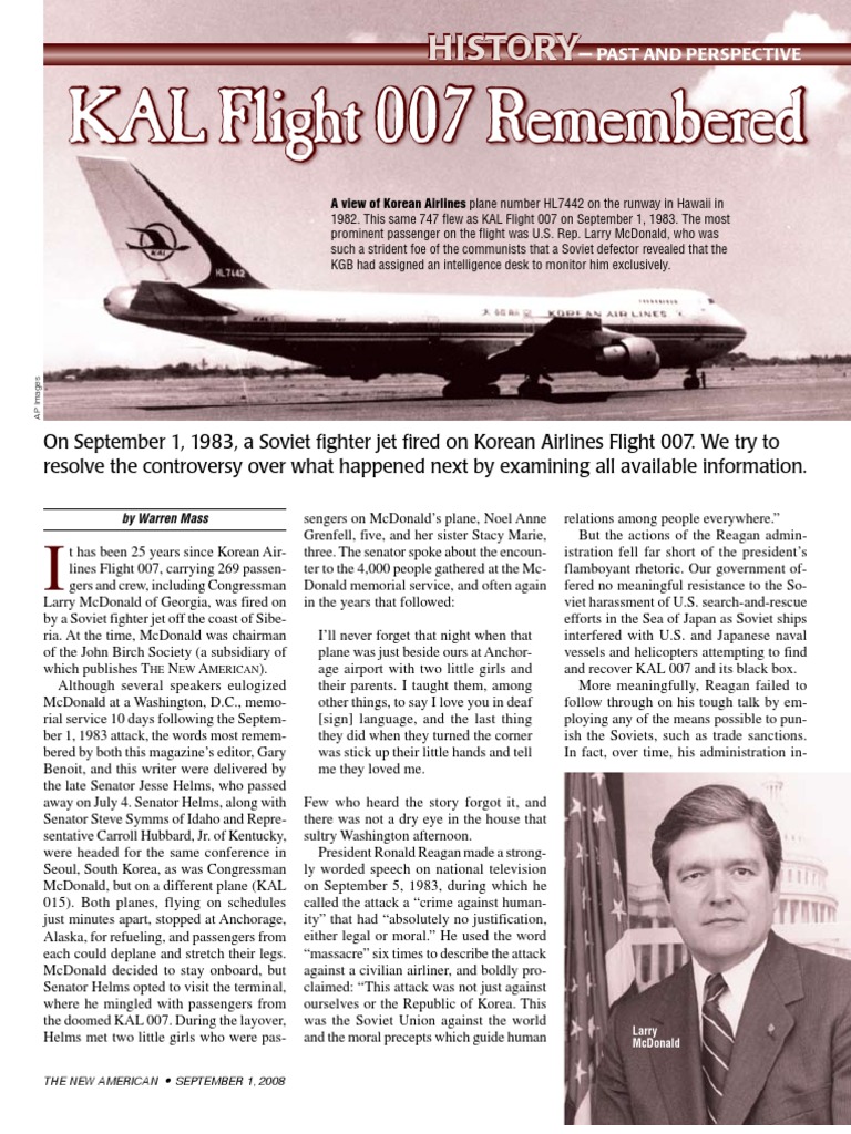 KAL 007 KAL Flight 007 Remembered | Aviation | Aircraft