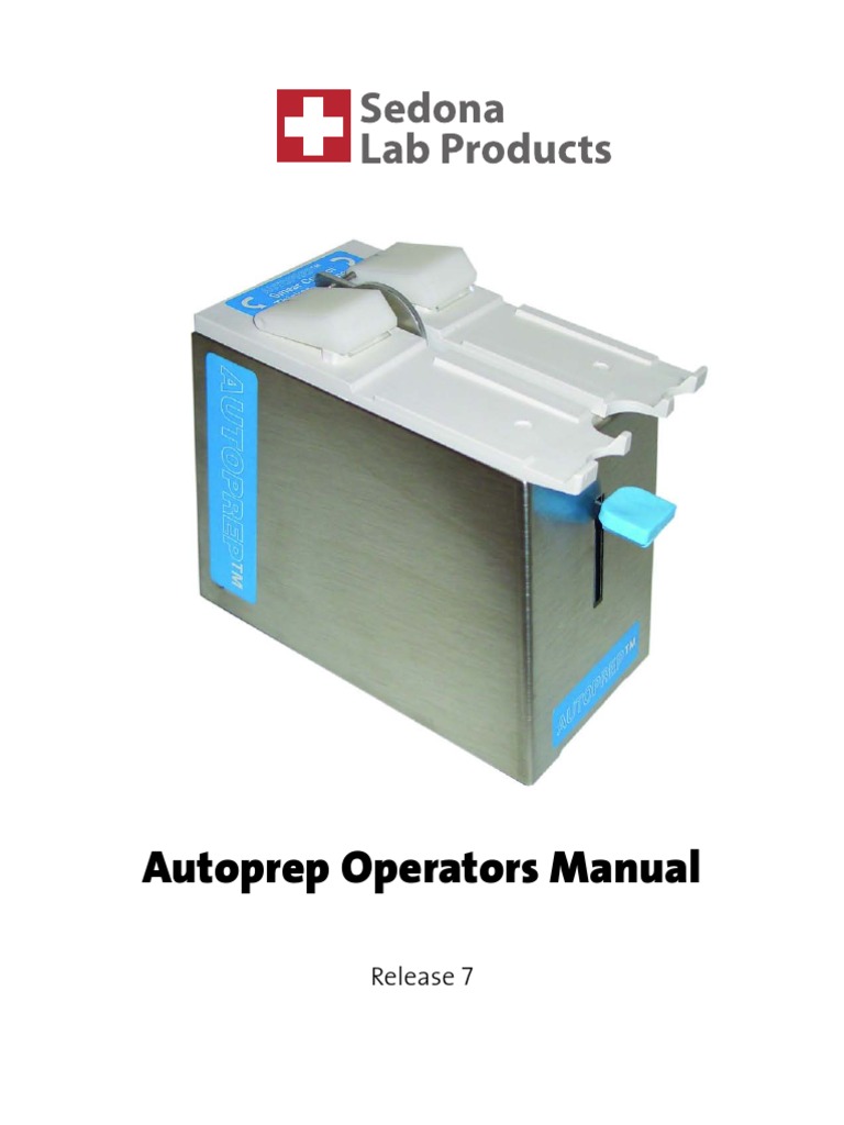 Autoprep Operators Manual: Release 7 | PDF | Technology & Engineering