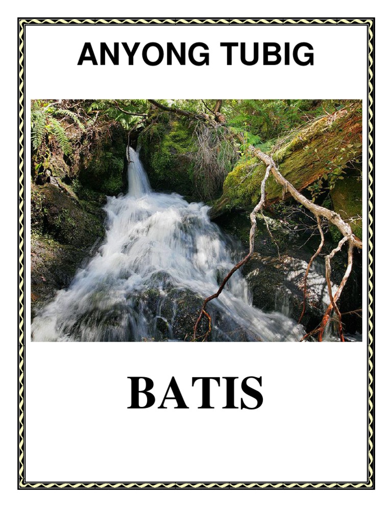 Anyong Tubig Drawing Waterfall Stream River Water Stock Vector Images