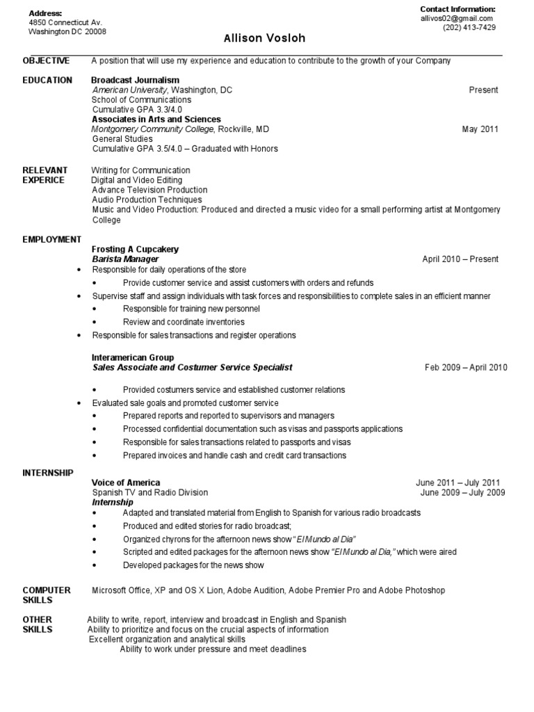 Resume - Allison Vosloh | PDF | Adobe Systems | Sales