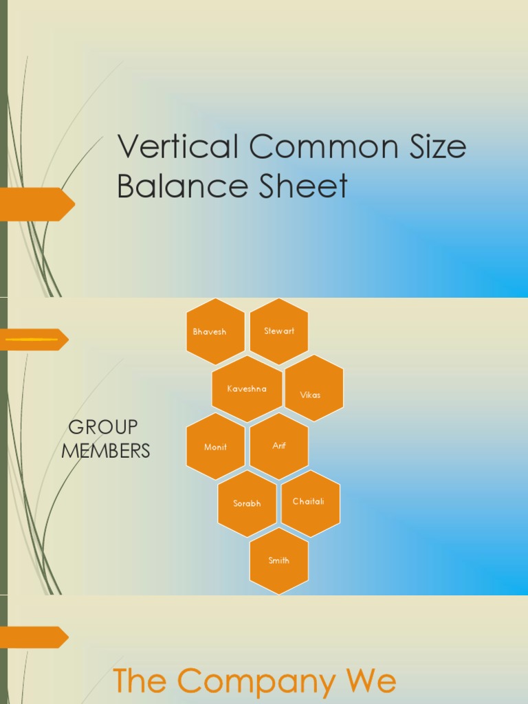 Vertical Common Size Balance Sheet Analysis | PDF | Balance Sheet ...
