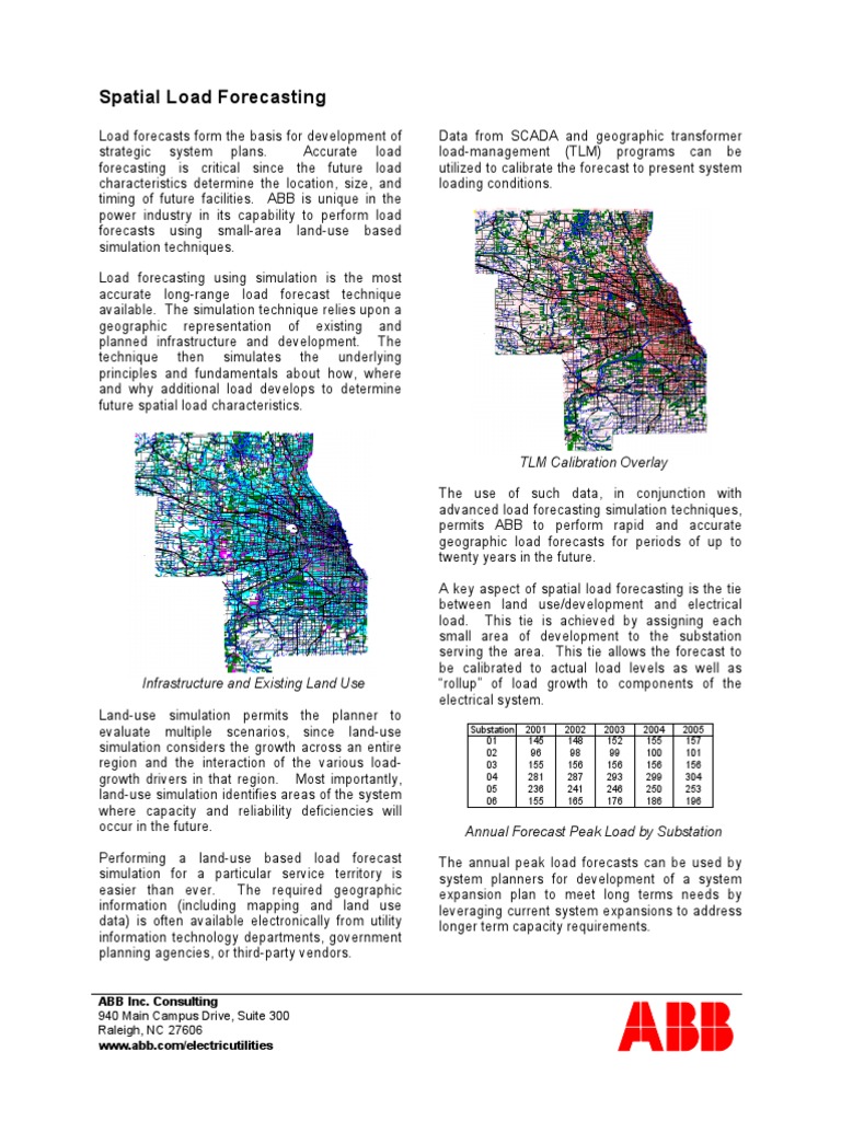 Spatial Load Forecasting White Paper Download Free Pdf Simulation Forecasting