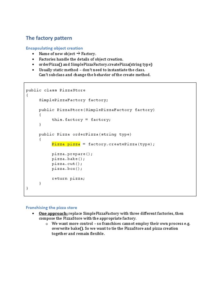 Design Patterns | PDF | Class (Computer Programming) | Method (Computer Programming)