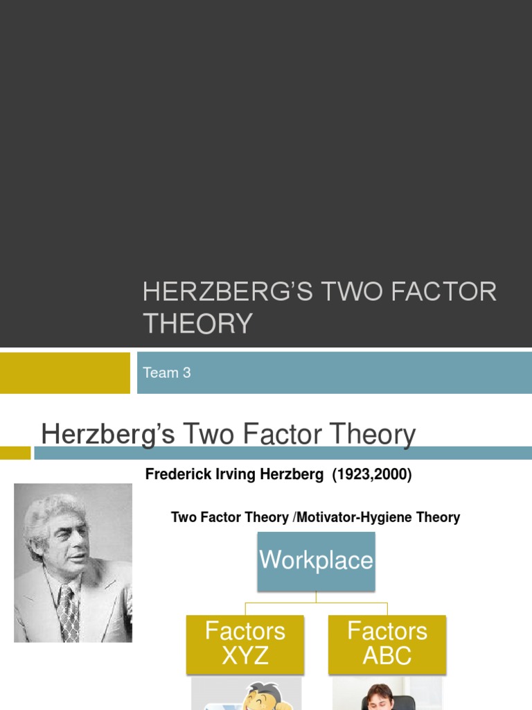 Herzberg's Two Factor Theory Guide | PDF