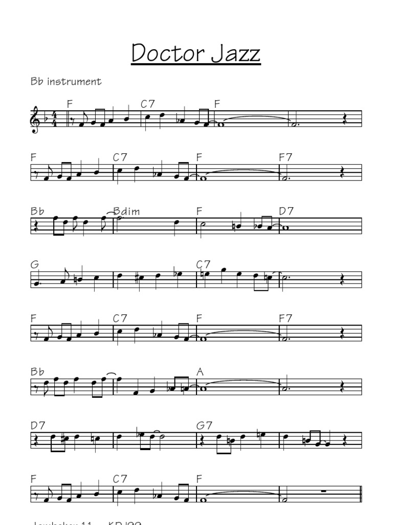 Doctor Jazz | PDF