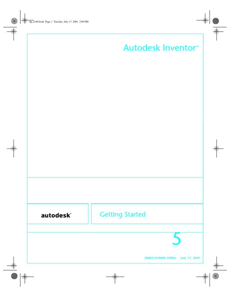 Autodesk Inventor 5 Getting Started | PDF | Auto Cad | Autodesk