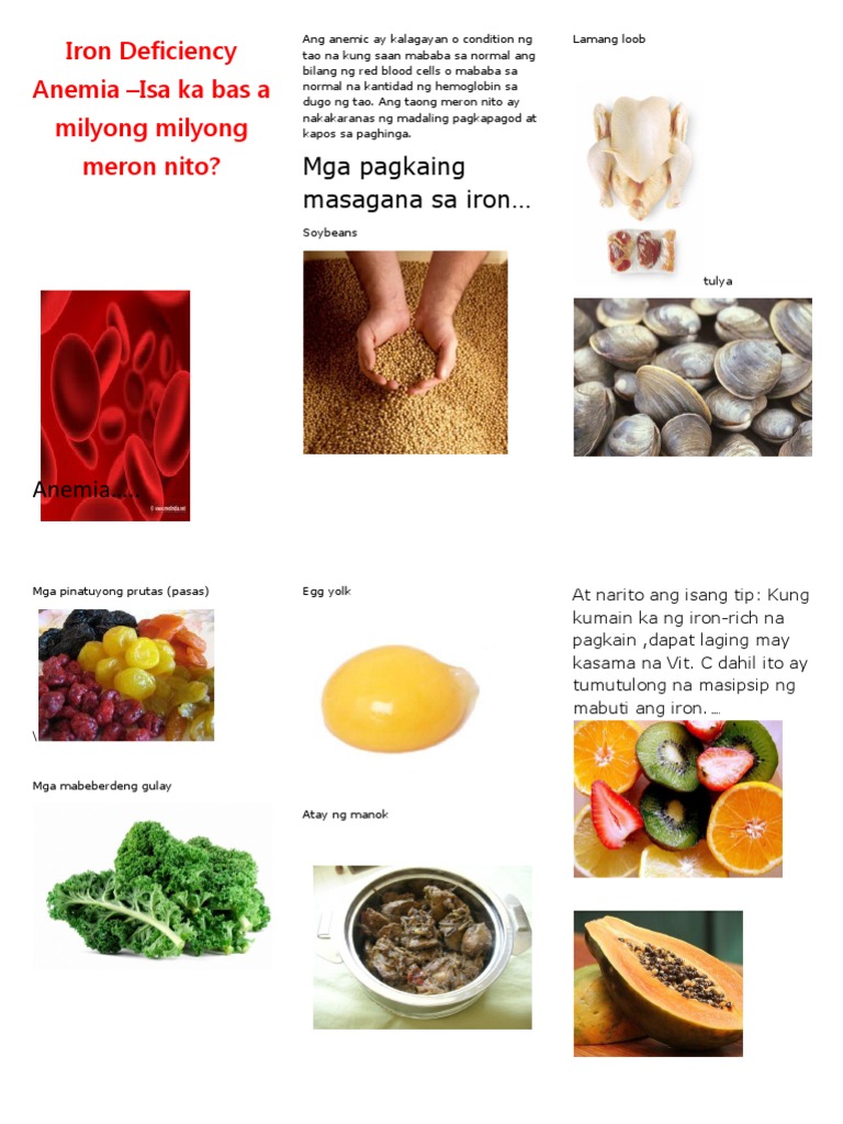 Anemia Pamphlet | PDF