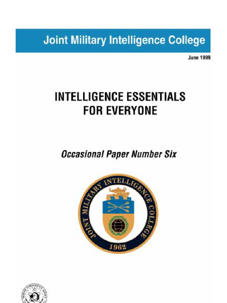 Intelligence Essentials for All Users | PDF