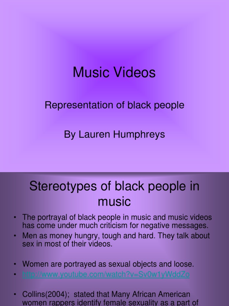 Stereotypes of Black People in Music Videos | PDF | Hip Hop Music ...