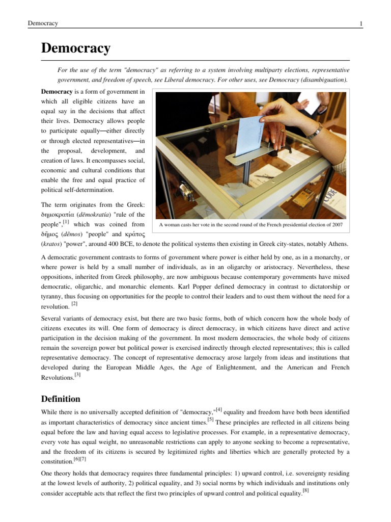 Democracy Pdf Democracy Political Ideologies