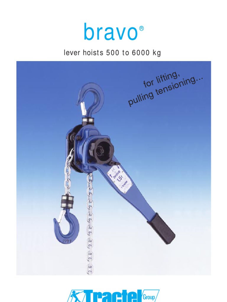 Tractel Bravo&Tralift | PDF | Elevator | Gear