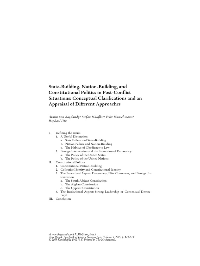 From State Building To Nation Building | PDF | Failed State | Nationalism