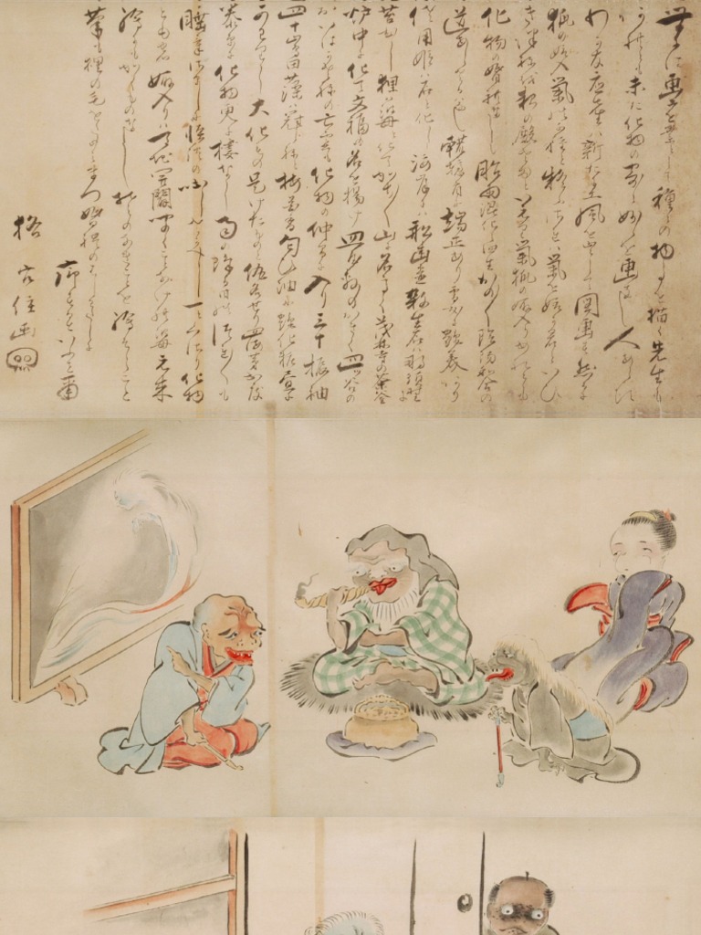Yokai Marriage scroll booklet