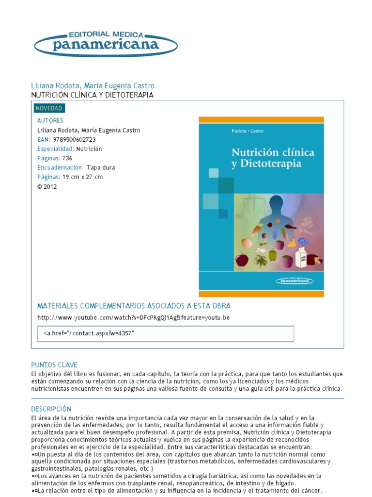 Nutrición Clínica y Dietoterapia | PDF | Nutrición | Dieta y nutrición