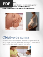 Norma Oficial Mexicana PROY-NOM-007-SSA2-2010, para La Atención | PDF ...