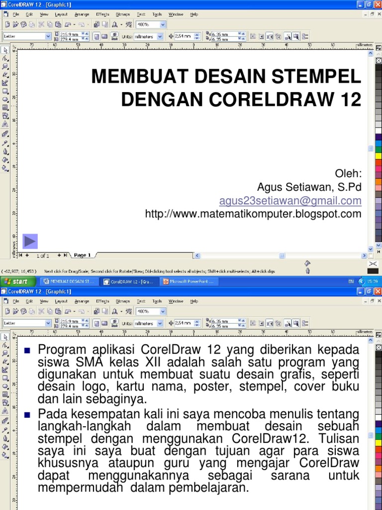 Membuat Desain Stempel | PDF