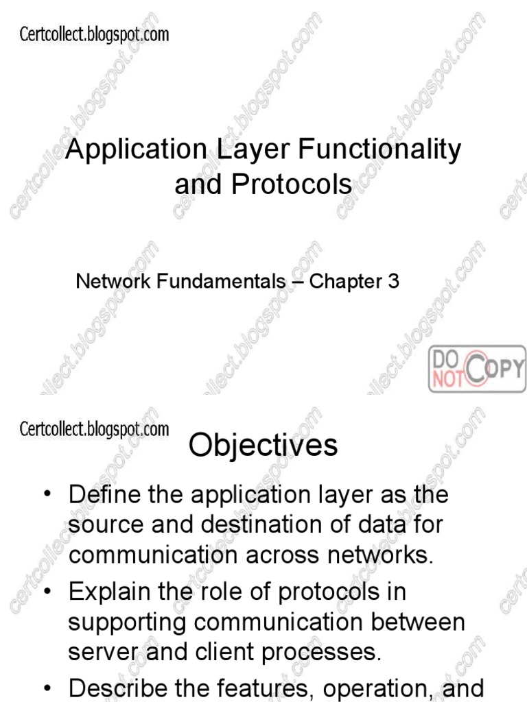 Application Layer Functionality And Protocols Network Fundamentals Chapter 3 Pdf Computer