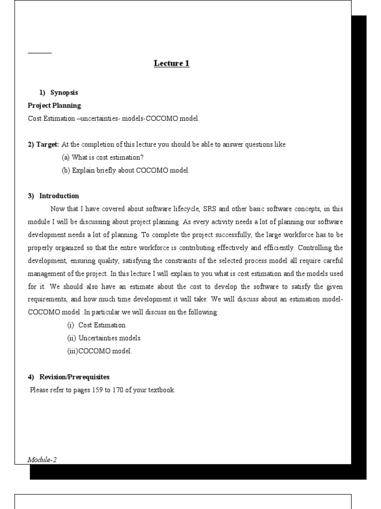 Software Engineering Module 2 | PDF | Risk Management | Risk
