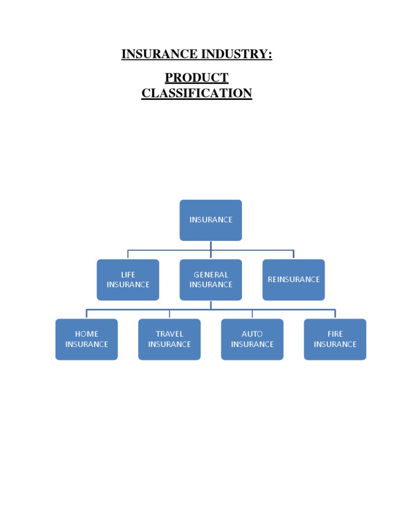 Insurance Industry: Product Classification | PDF | Vehicle Insurance ...