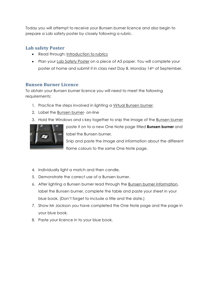 Bunsen Burner Licence | PDF