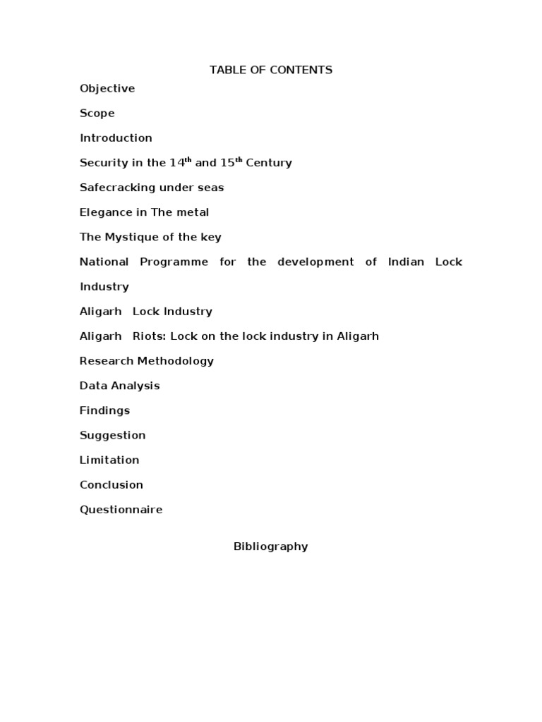 Lock Industry Pdf Lock Security Device Labour