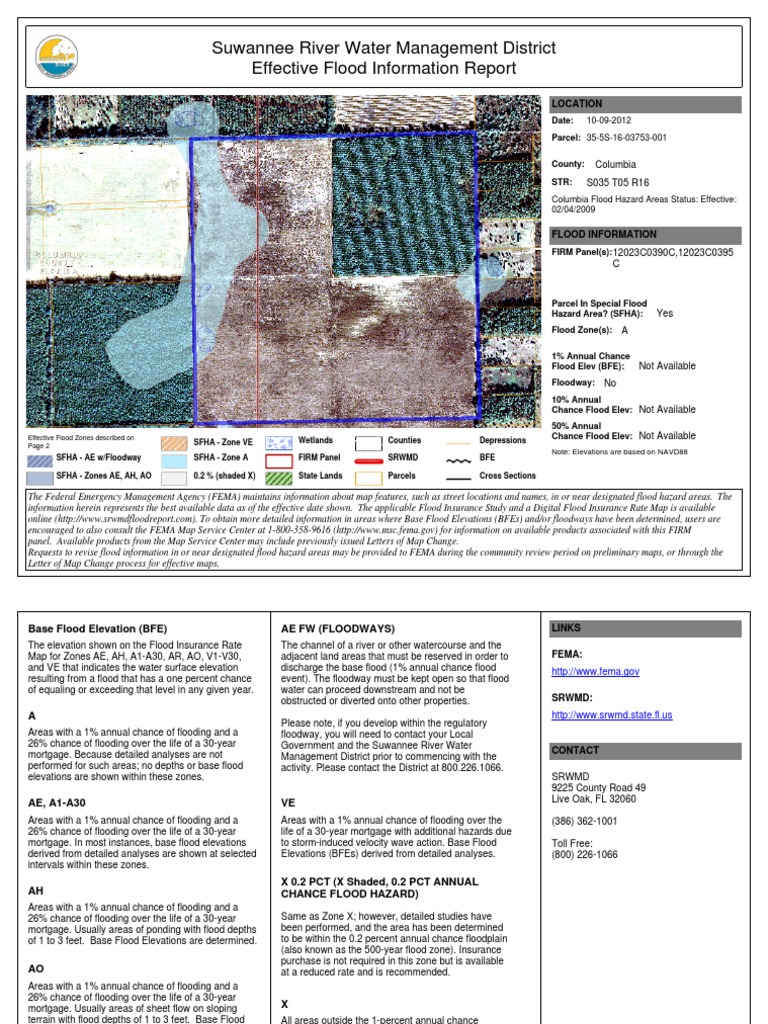 Suwannee River Water Management District Effective Flood Information ...