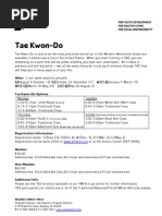 Tcon Kukkiwon Membership SystemKMS Tcon Registration | PDF