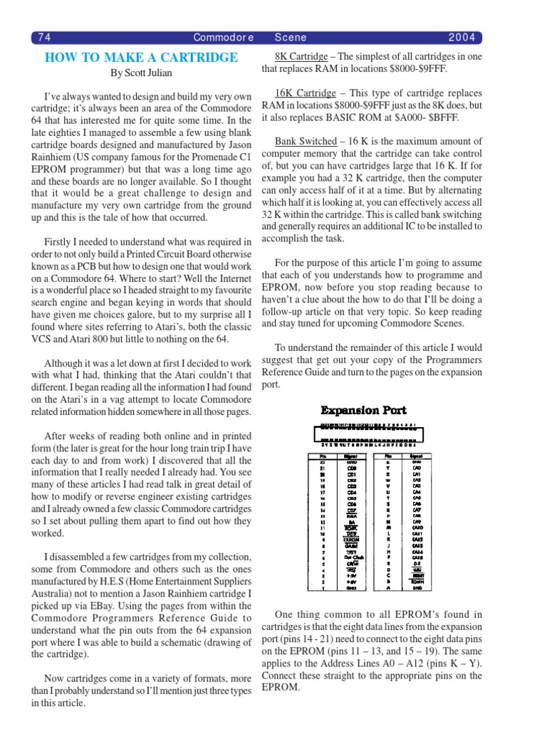 How To Make C64 Cartridges (Part 1) | PDF | Random Access Memory ...