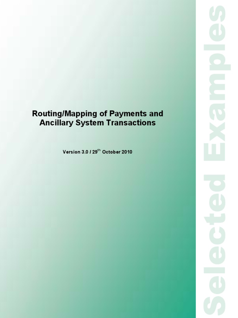 Routing Mapping Payments As Transactions v3 | PDF | Debits And Credits | Payments