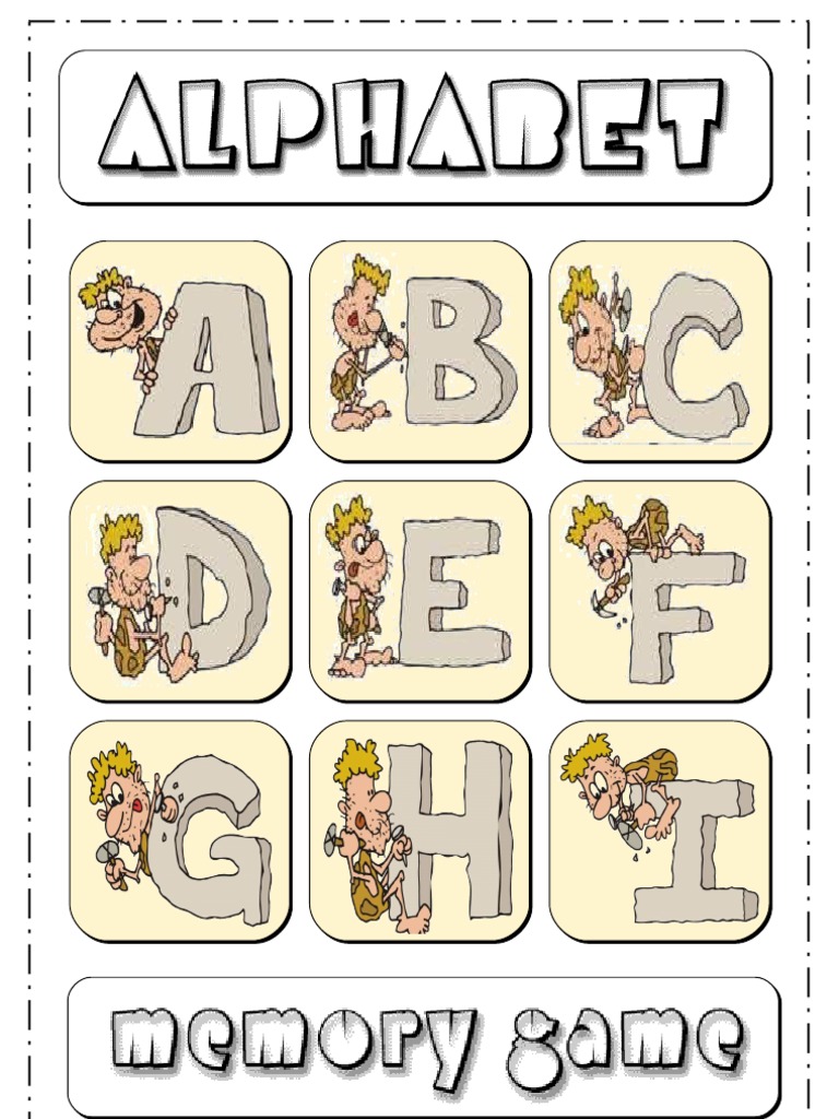 Alphabet Memory Game | PDF