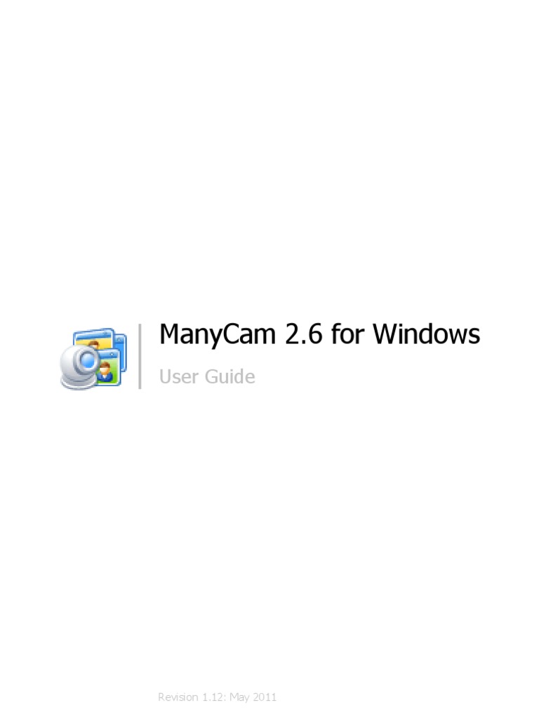 Manycam 2.6 For Windows: User Guide | PDF | Icon (Computing) | Tab (Gui)