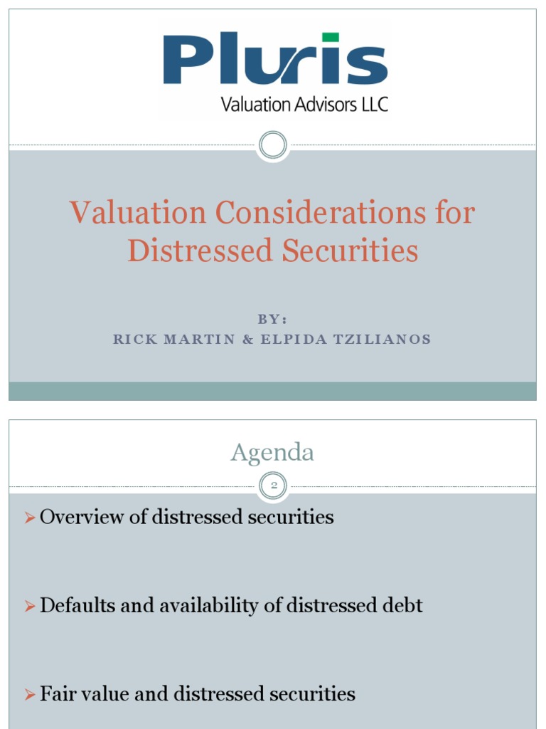 Valuing Distressed Securities | PDF | Chapter 11 | Bonds (Finance)