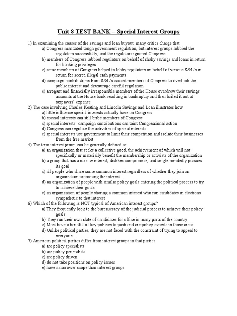 Understanding Interest Groups in Politics | PDF | Advocacy Group ...