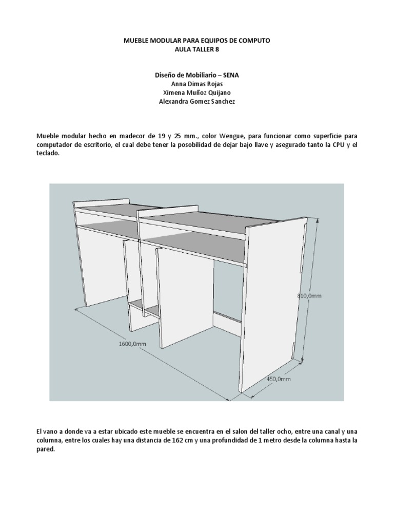 Mueble Modular para Computadoras | PDF