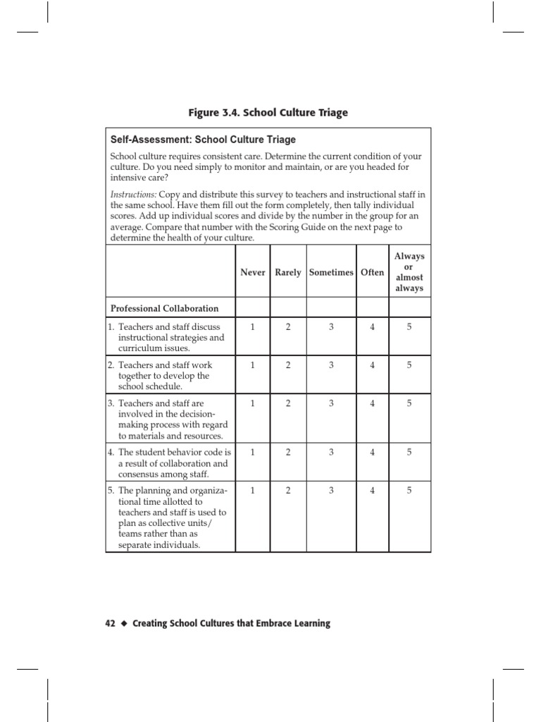 Creating School Cultures That Embrace Learning - School Culture Audit ...