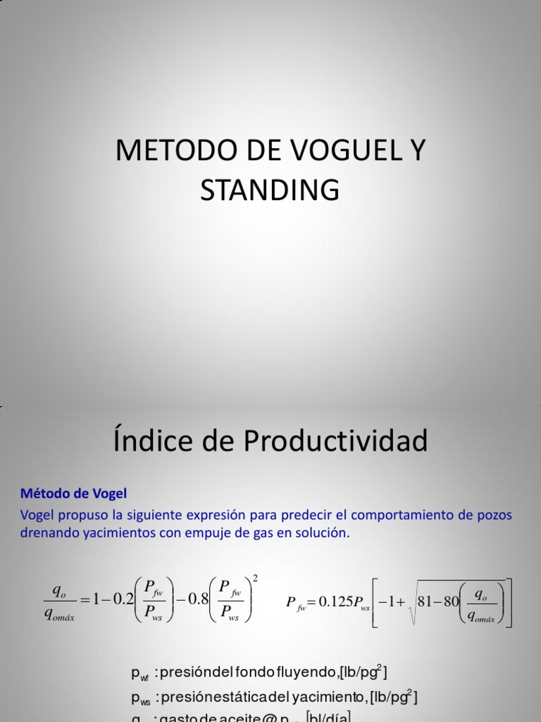 Metodo de Voguel y Standing | PDF | Mecánica de Medios Continuos ...