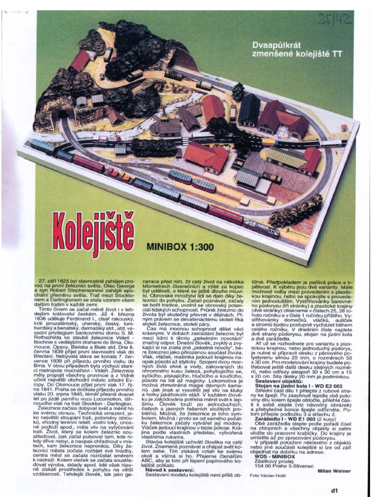 (Paper Model) (Polish) Recortable Diorama Ferroviario | PDF