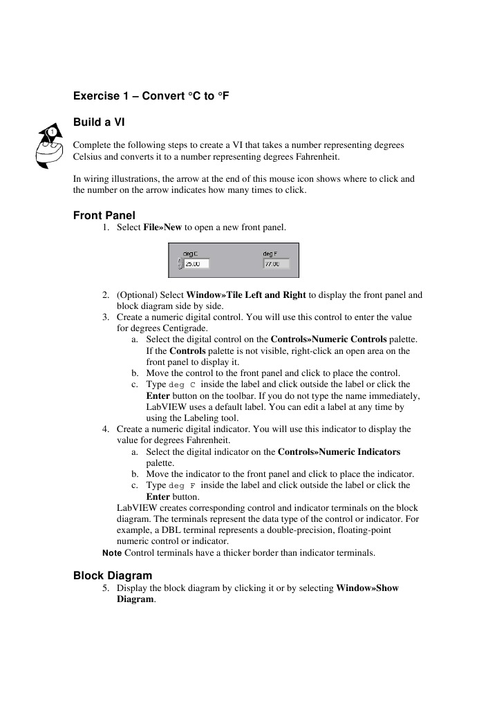LabVIEW - Zadaci 1 | PDF | Icon (Computing) | Double Click