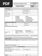 Environmental Incident Report Template | PDF | Technology & Engineering