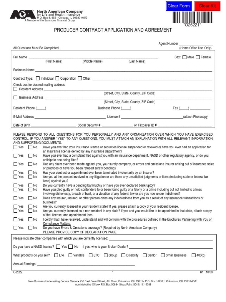 North American Contract | PDF | Indemnity | Insurance