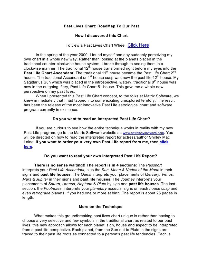 Past Lives Chart | PDF | Planets In Astrology | Reincarnation