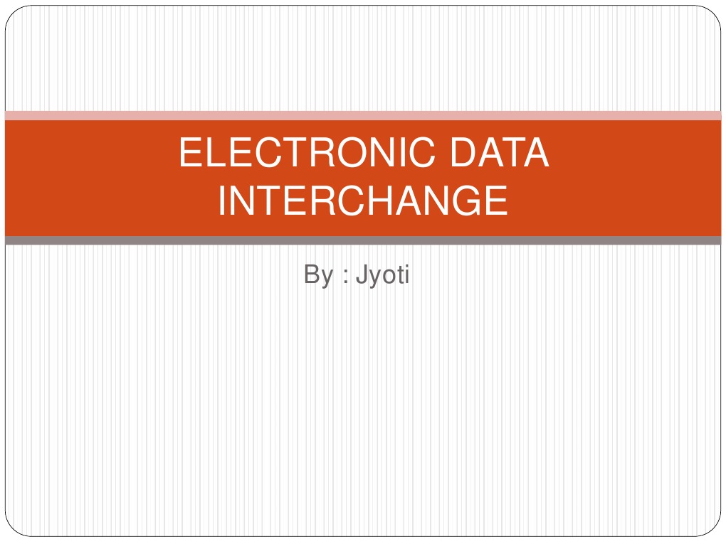 Electronic Data Interchange | PDF | Electronic Data Interchange | Computer Data