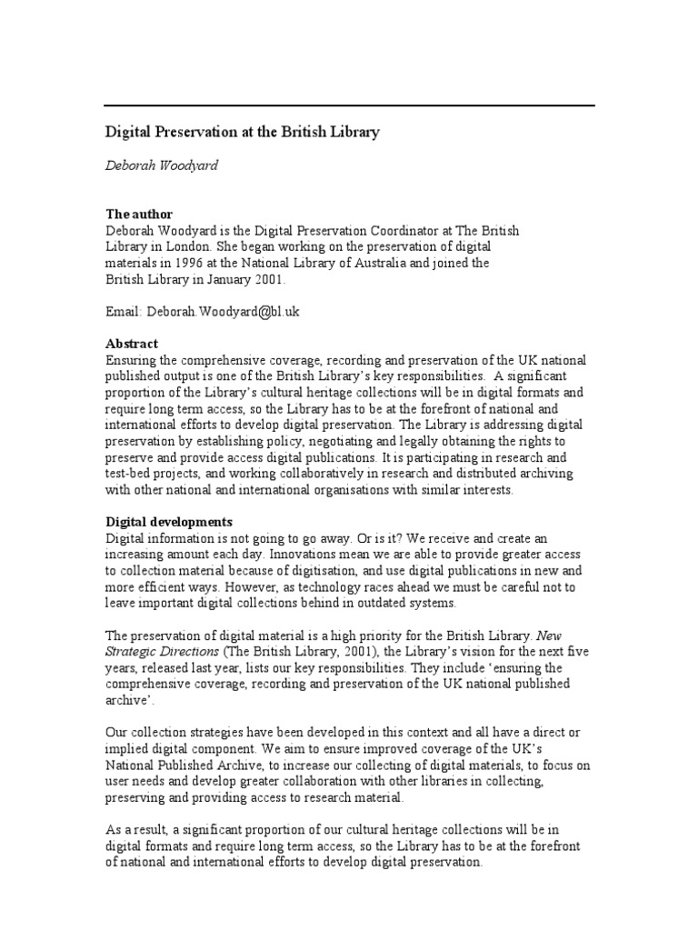British Library Digitization Pdf Preservation Library And Archival
