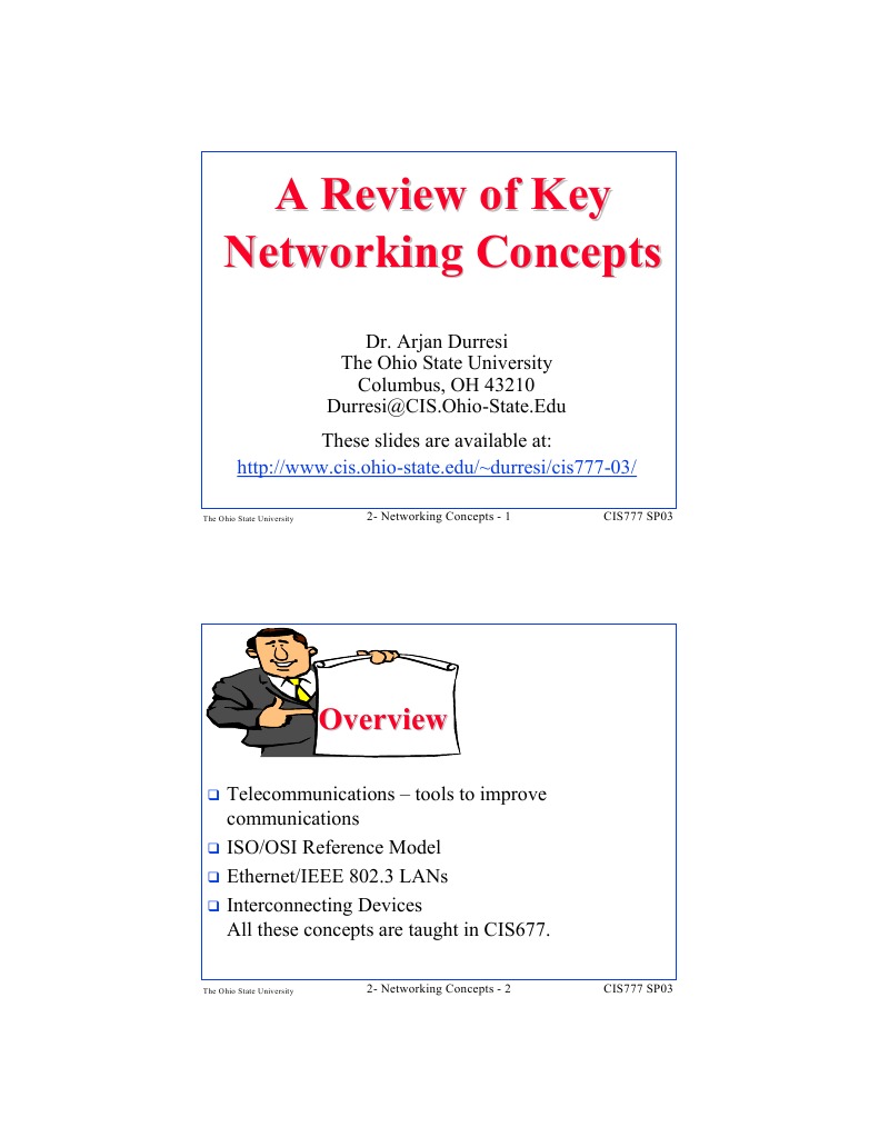A Review of Key Networking Concepts | PDF | Internet Protocols | Computer Network