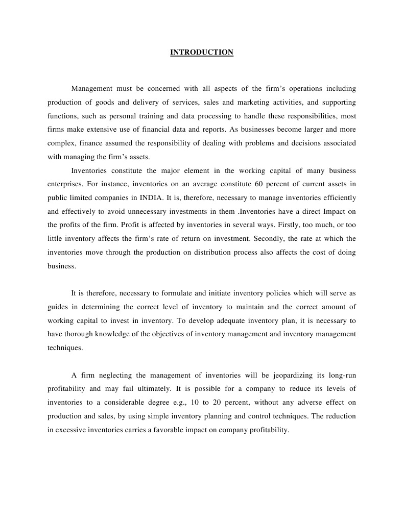 Introduction of Inventory Management | PDF | Inventory | Market (Economics)
