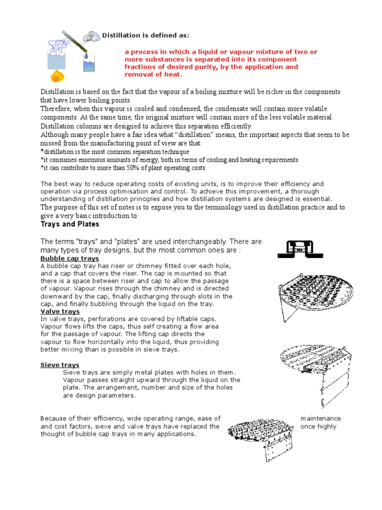 Understanding Distillation Techniques | PDF | Distillation | Chemical ...